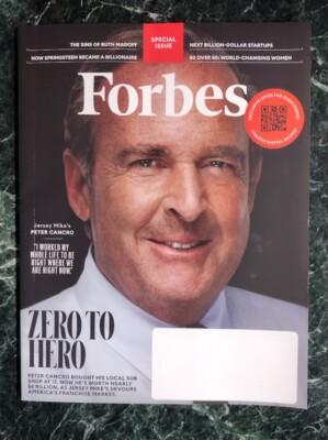 Forbes Magazine (August/September 2024) Jersey Mike's SUBS OWNER PETER ...
