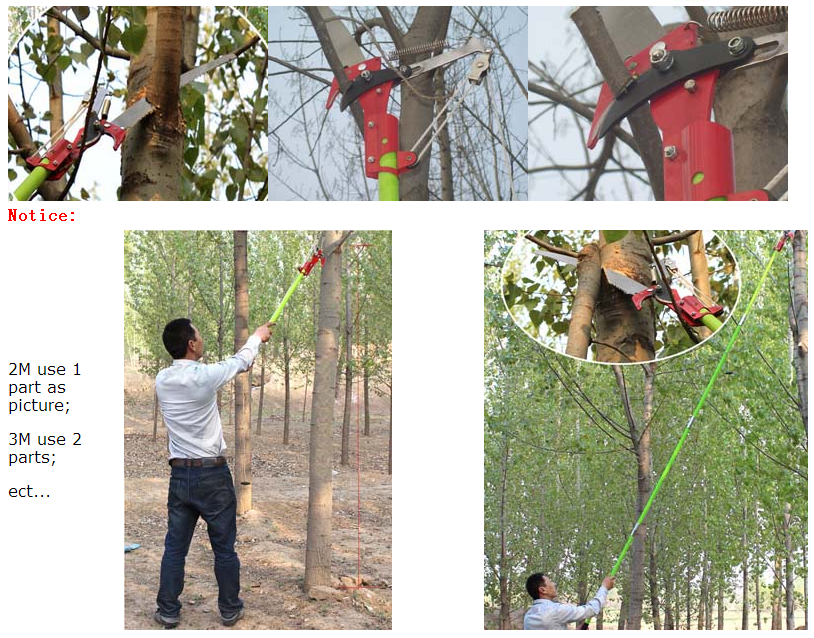 26 Foot Tree Trimmer Pole Saw Electric Chainsaw Pruner Detached Branch ...