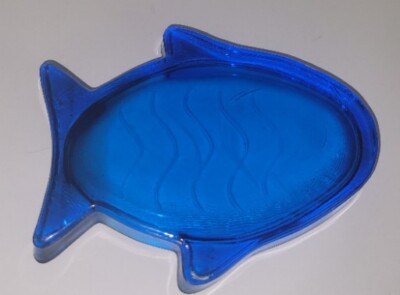 Vintage Cobalt Blue Glass Fish Soap Dish 6 X 4.75" | eBay