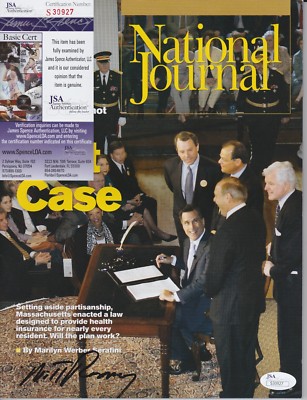 Mitt Romney Signed National Journal Magazine w/ JSA COA #S30927 | eBay