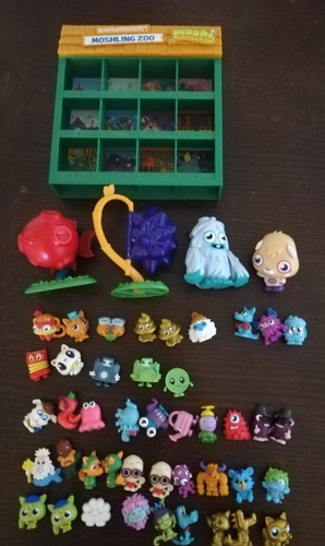 Moshi monsters bundle - 43 moshies (some ultra rare) 4 large figures ...