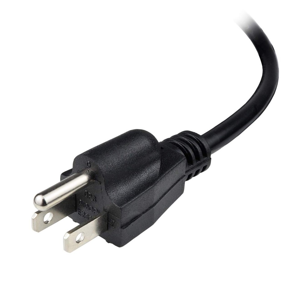 6ft 14 Gauge 3 Prong Heavy Duty Replacement Power Supply Cord Cable ...