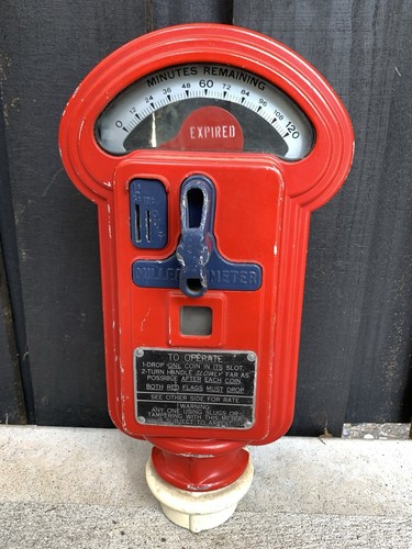 1950's MILLER Parking Meter Machine 1,5,10 Cent NO KEYS Maybe Coins ...