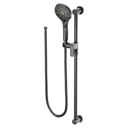 Moen 4-1/2in Five-Function Hand Shower with 30in Slide Bar, Round ...