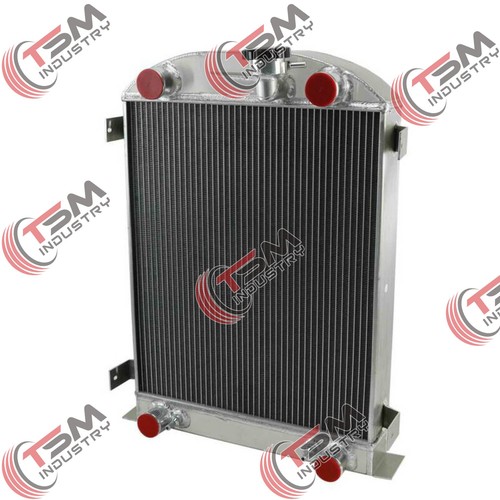 4Row Aluminum Radiator For 1930 31 Ford Model A Flathead Flat Head V8 ...