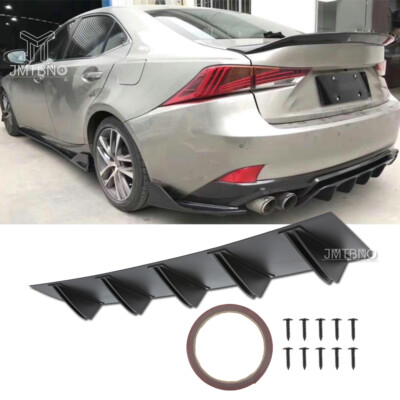 Lexus IS350 300 ES350 Rear Diffuser Fin Bumper Spoiler Splitters Lower ...