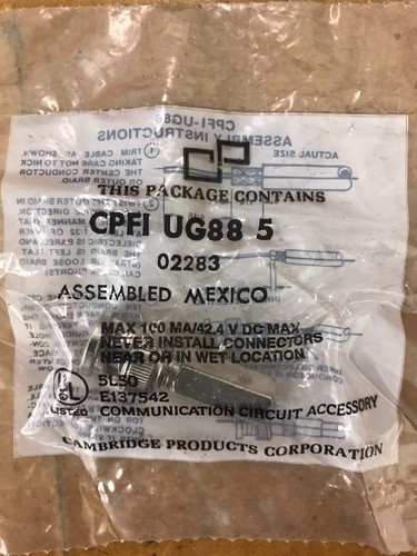 CPFI UG88 5 Cambridge BNC Connector | eBay