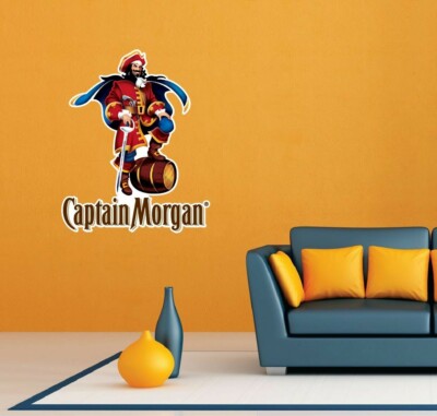 Captain Morgan Rum Room Bar Restaurant Wall Decor Sticker Decal 18"X25 ...