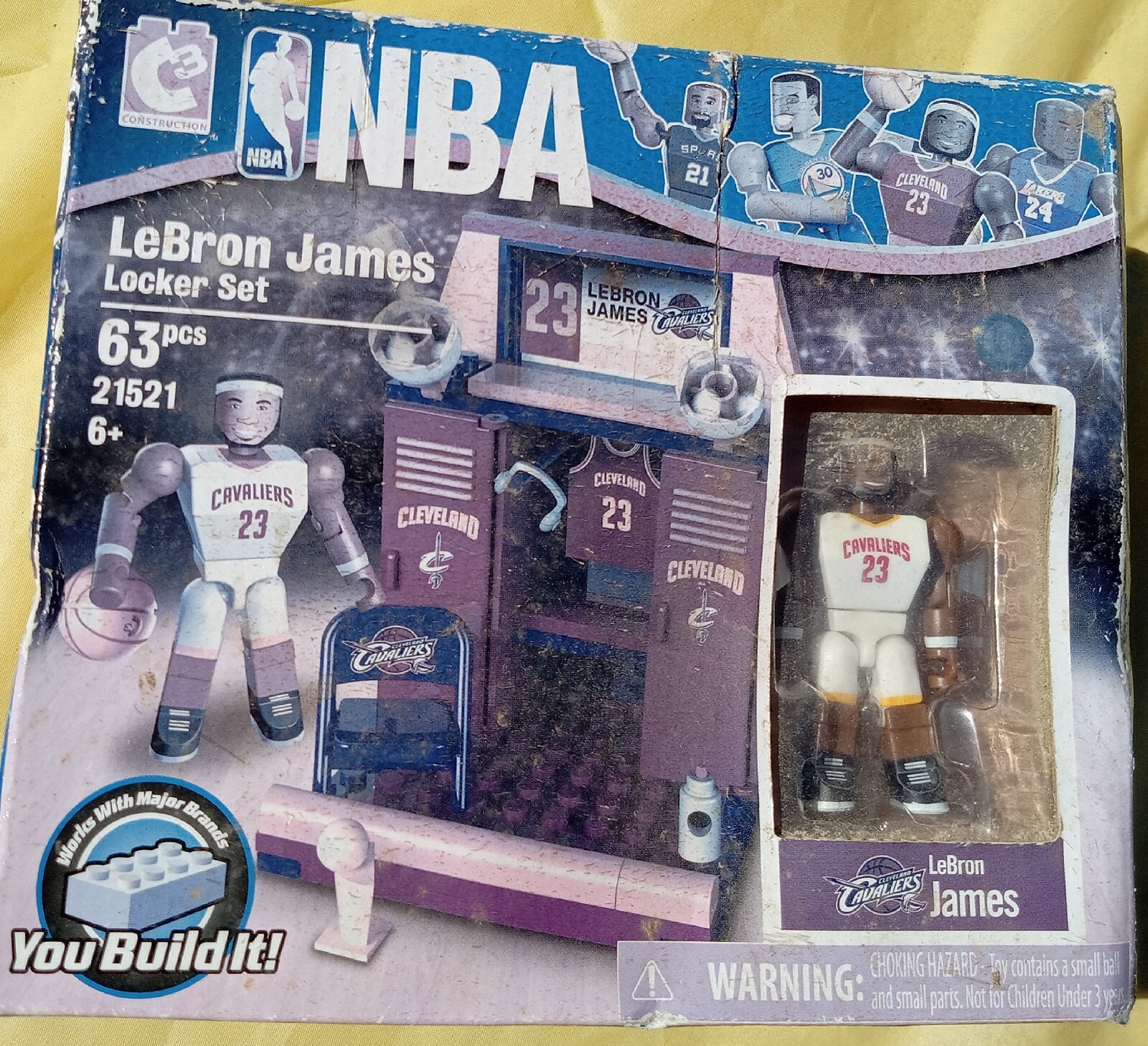 Lebron+James+NBA+C3+Lego+Locker+Room+Set+63+Pcs+Cleveland+Cavaliers for ...