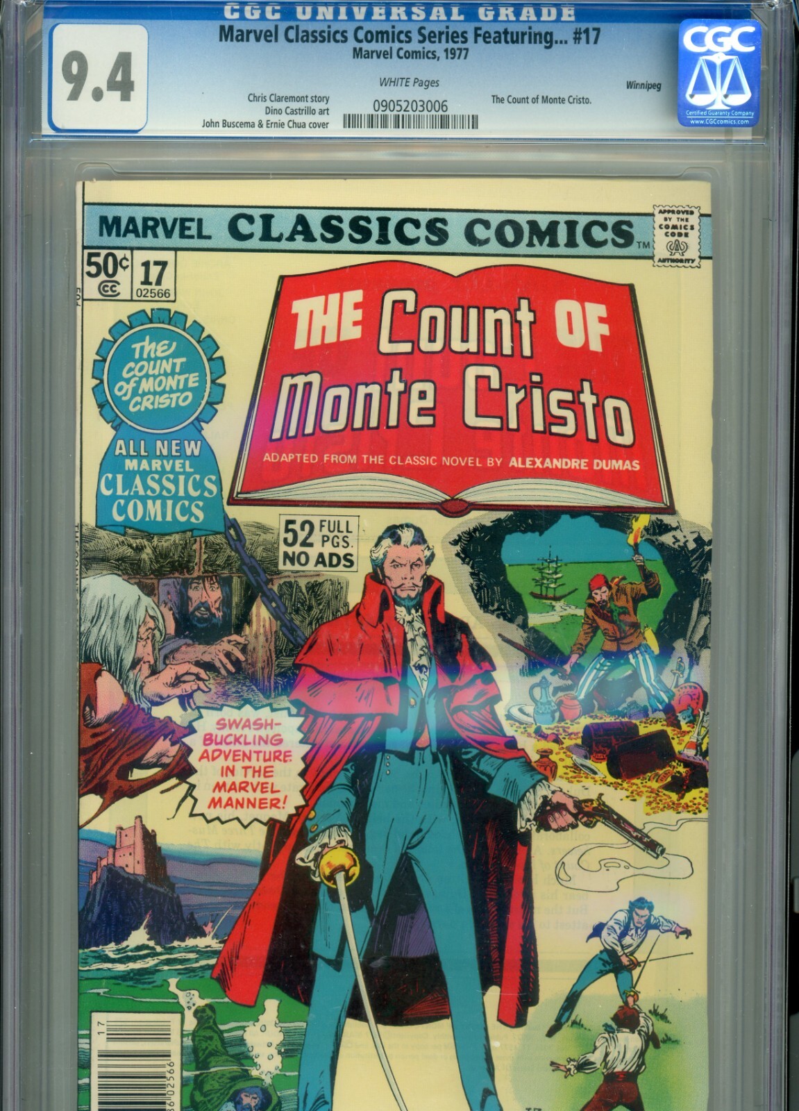 MARVEL CLASSIC COMICS SERIES FEATURING... #17 CGC 9.4 | eBay