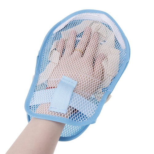 Safety Finger Control Breathable Mitts Hand Restraint Gloves Patients ...