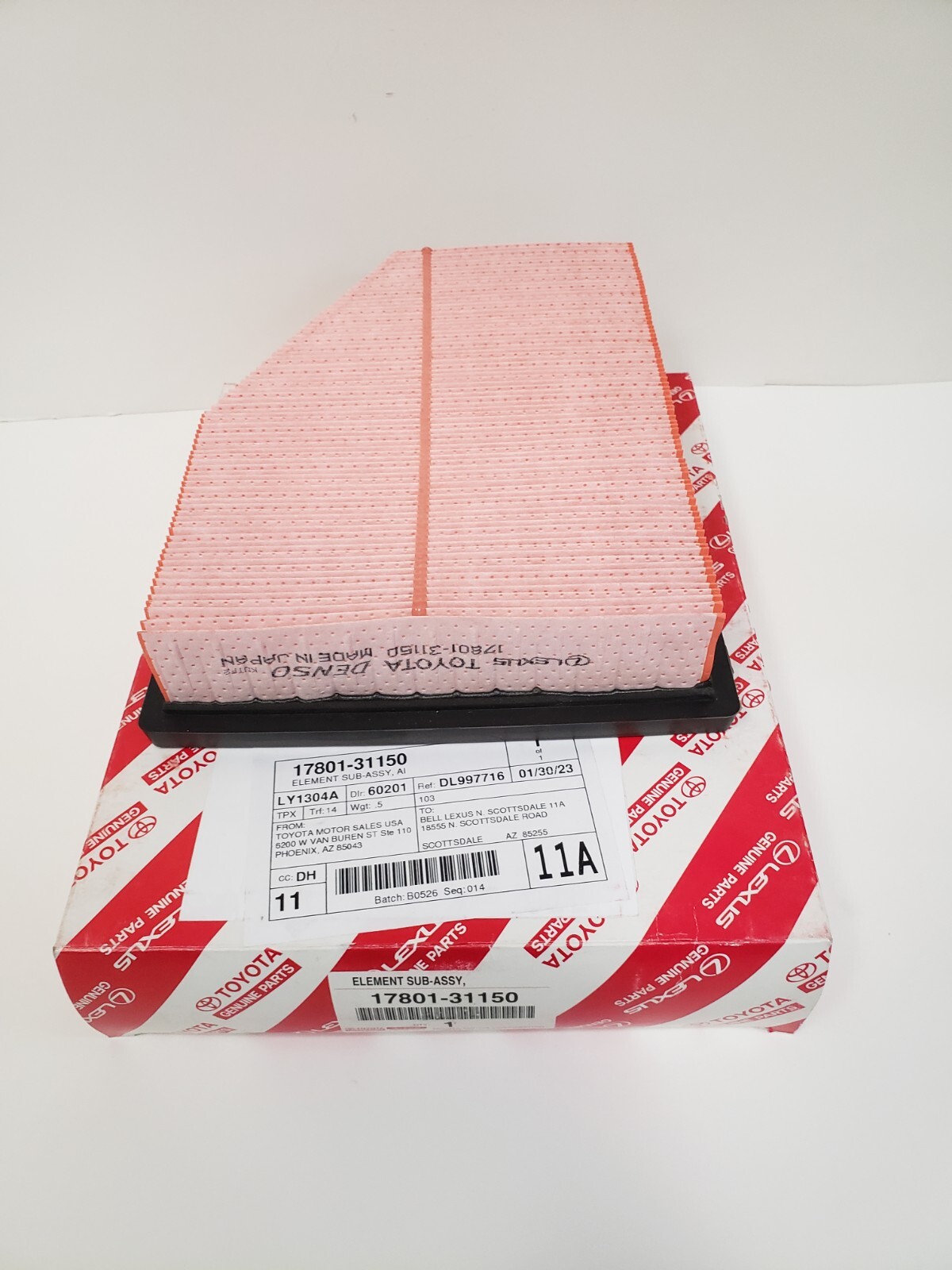 Genuine Lexus Air Filter 17801-31150 for sale online | eBay