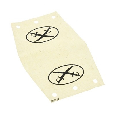 1x Lego Stoff Plane weiß Planen Wagen Säbel Logo Western 6716 x192px1 ...