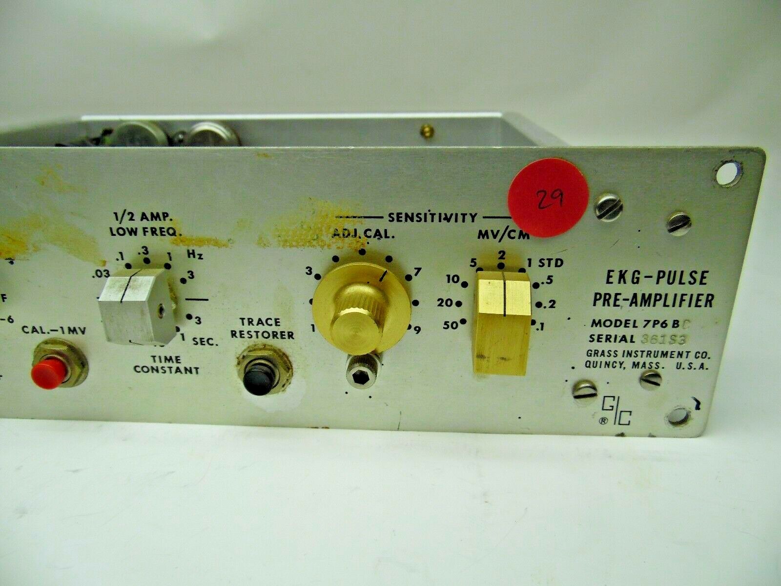 Grass Instrument Co. 7P6BC EKG-Pulse Pre-Amplifier | eBay