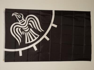Quality Viking Raven Flag 150 x 90cm Banner for the Man Cave Ragnar ...