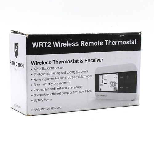 FRIEDRICH WRT2 Wireless Remote Thermostat & Receiver, New 724587438871 ...