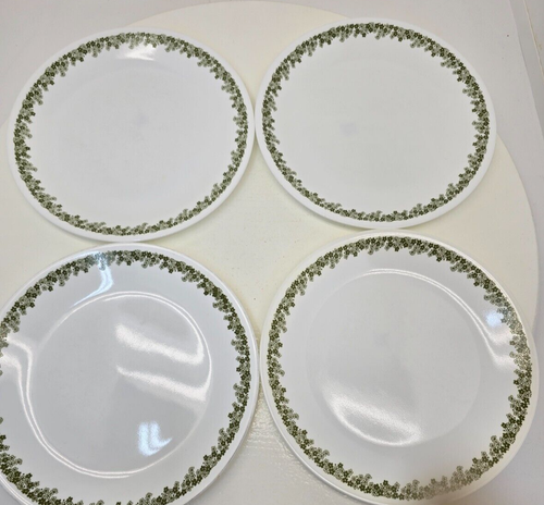 Set 4 Vintage Corelle Green Crazy Daisy Spring Blossom 10.25" wide ...
