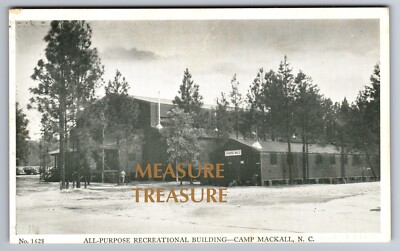 C.1940 WW2 CAMP MACKALL, NC RECREATIONAL CHAPEL XVIII AIRBORNE 82ND ...