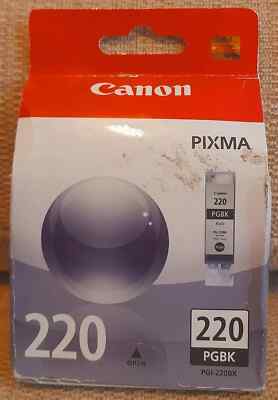 Genuine Canon Ink Cartridge PGI-220 Black for Pixma 3600 4600 Sealed ...