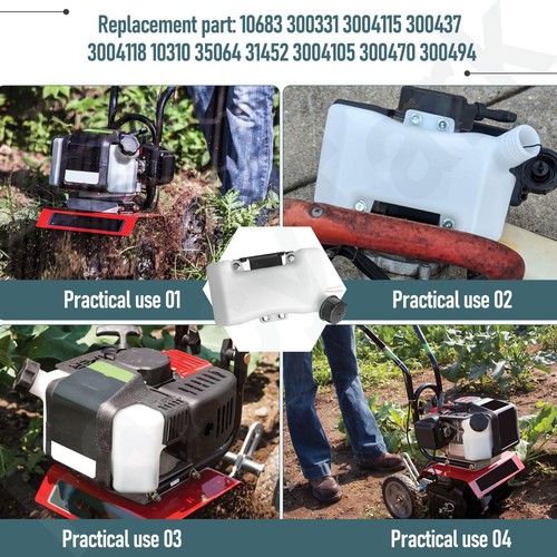 10683 Fuel Gas Tank Three Tab Style Compatible with Earthquake E43 MC43 ...