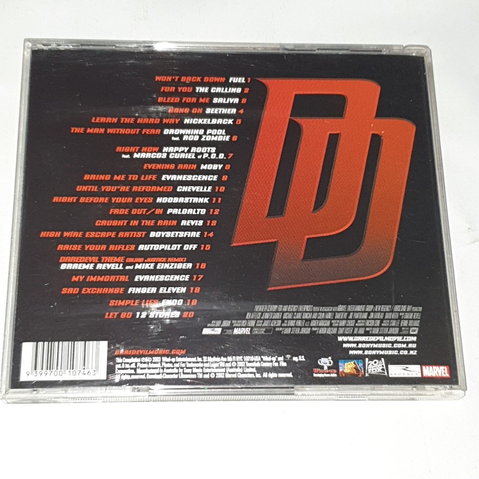 Daredevil The Album (CD, 2003) Movie Soundtrack - Nickelback, Fuel ...