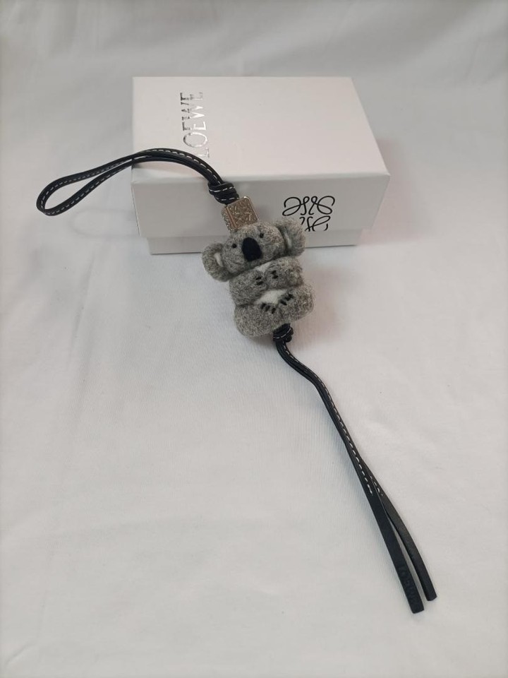 LOEWE Koala Bag Charm Key Chain Leather W/Box | eBay