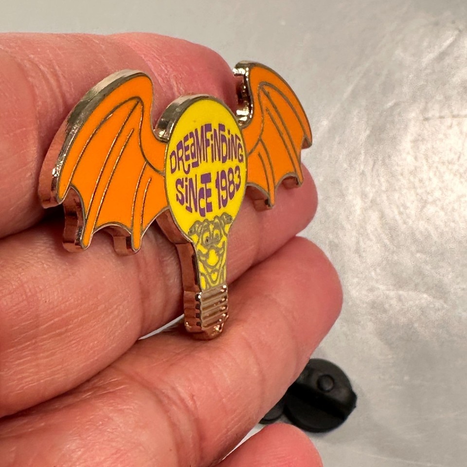 Disney Figment Dreamfinder 1983 Trading Pin Light Bulb Wings Lapel Pin ...