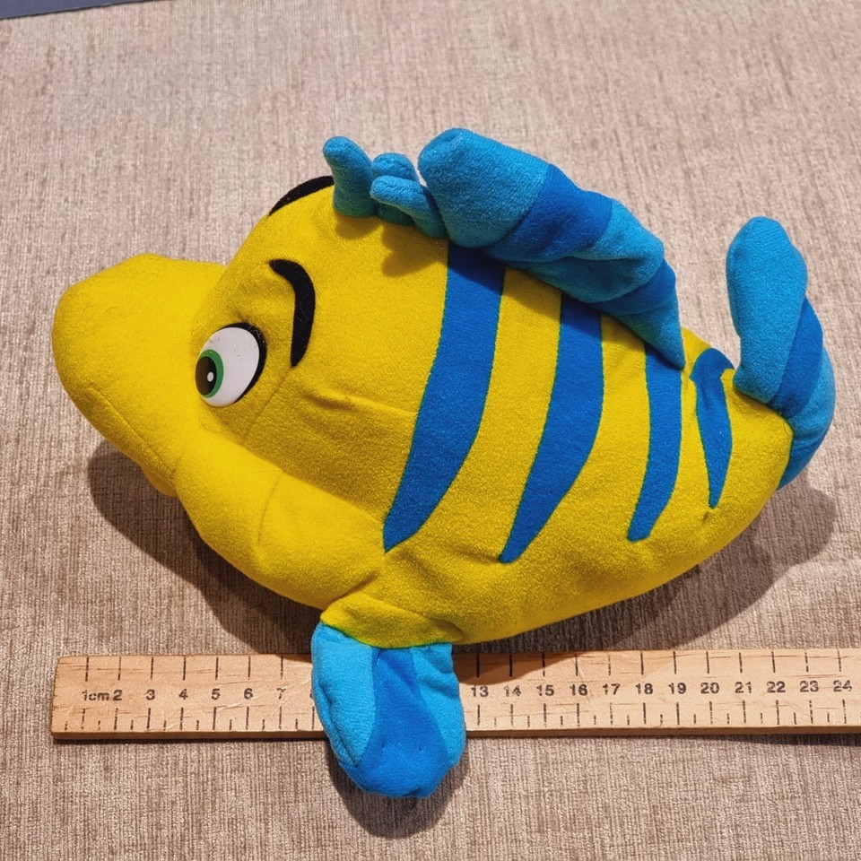 Disney Little Mermaid * NEW * Flounder Fish Soft Plush Toy Medium | eBay UK