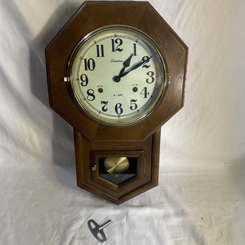 Vintage Linden 31 Day chime Wall Clock Korea | eBay
