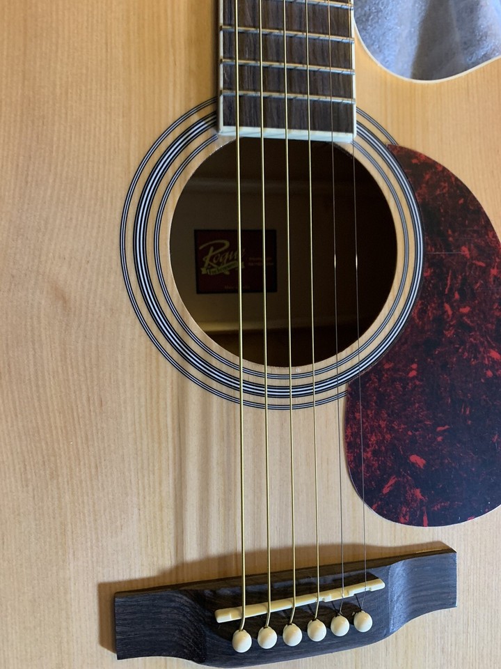 Rogue RA-090 Dreadnought Acoustic-Electric Guitar Natural | eBay