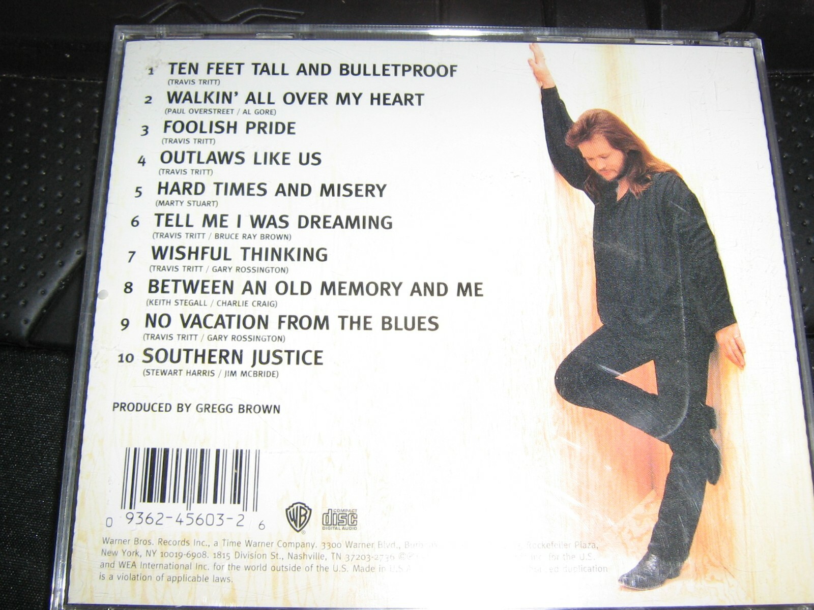 Ten Feet Tall and Bulletproof CD by Travis Tritt Warner Bros. 9 45603-2 ...