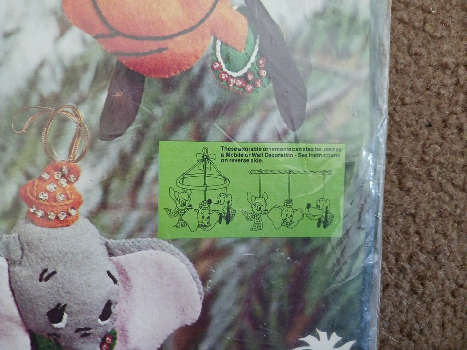 Walt Disney 6294 Paragon Ornament kit Bambi Pluto Dumbo new in package ...