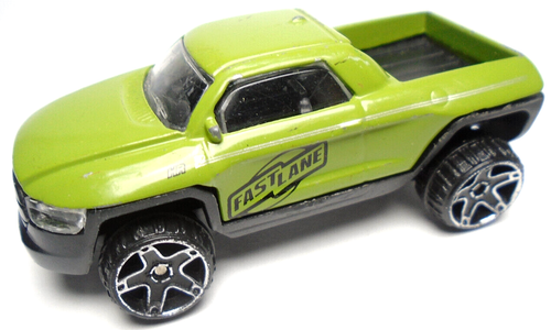 2013 FAST LANE HR-002 GREEN 1:64 DIECAST 2 5/8" PICKUP TRUCK WITH ...