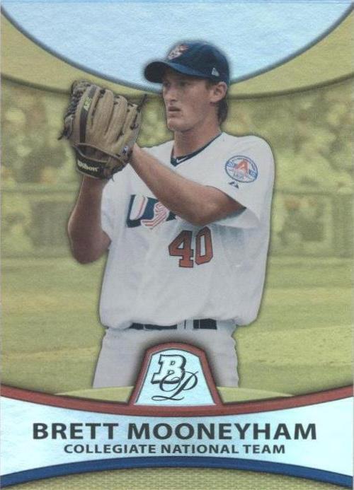 2010 Bowman Platinum - Prospects Brett Mooneyham #PP43 Gold Refractor ...
