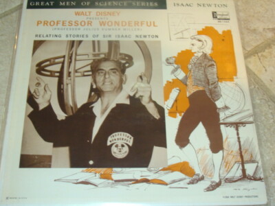 VINYL RECORD DISNEYLAND DISNEY PROFESSOR JULIUS SUMNER MILLER ISAAC ...