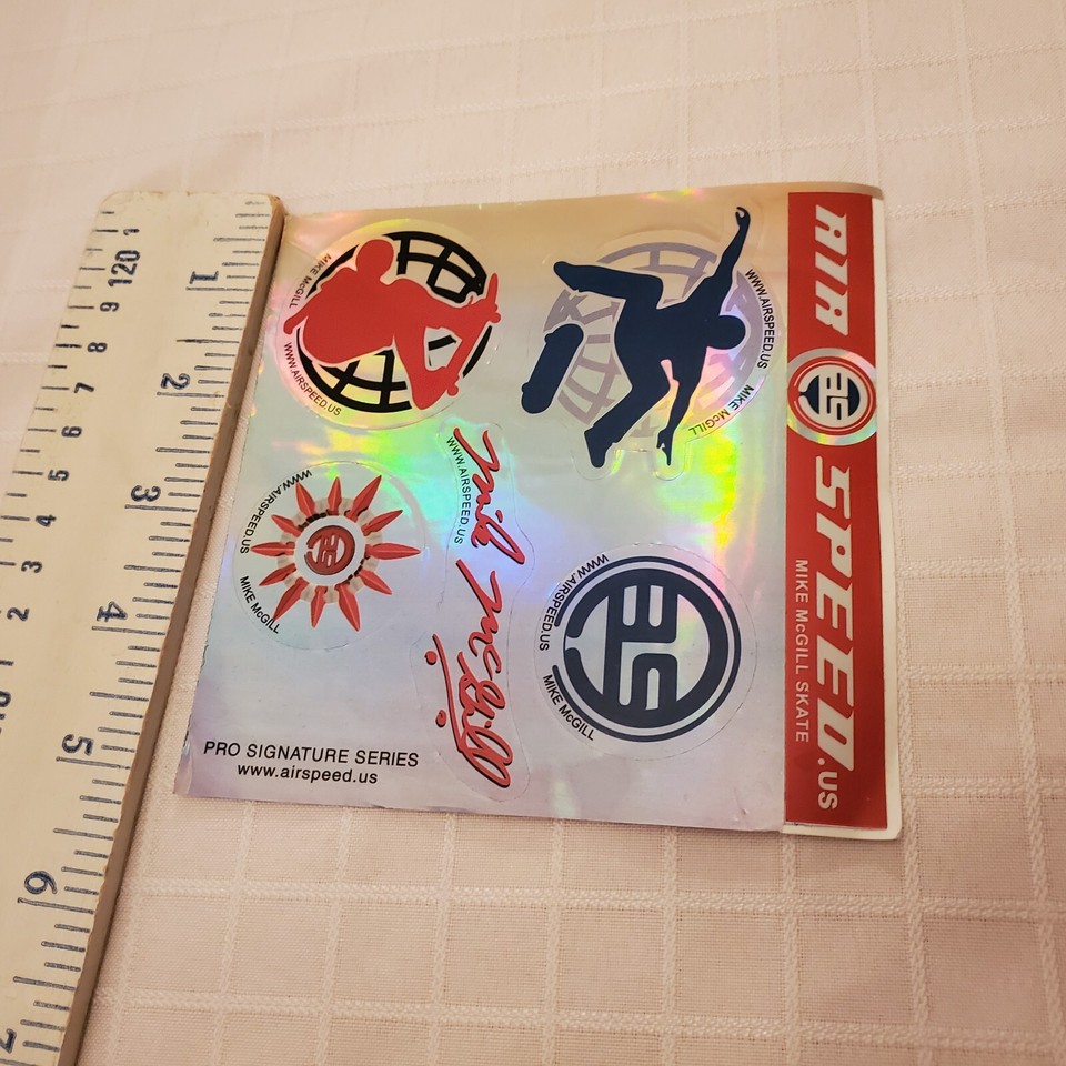 New Bones Brigade Mike McGill Skateboard Air Speed Sticker Set Pro ...