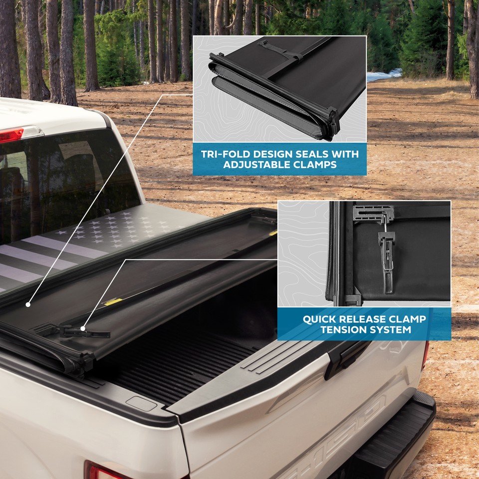 MotorBox Truck Tonneau Cover for Ford F-150 2009-2025 for 6.5 ft Bed ...