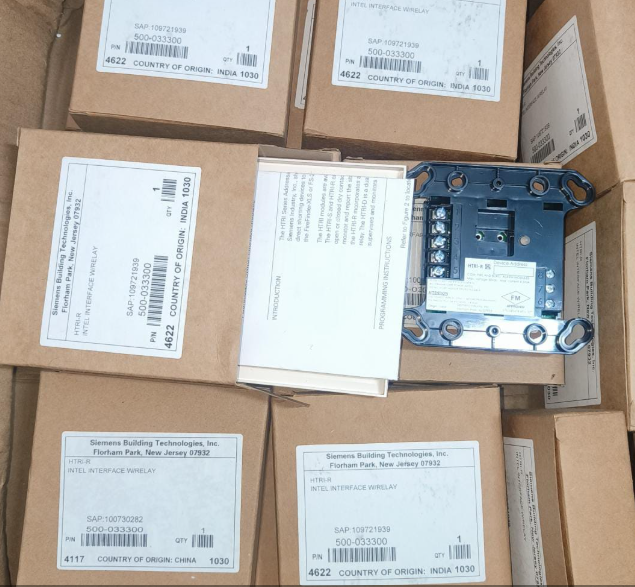 Siemens HTRI-R Intel Interface With Relay 500-033300 Fire Alarm Device ...