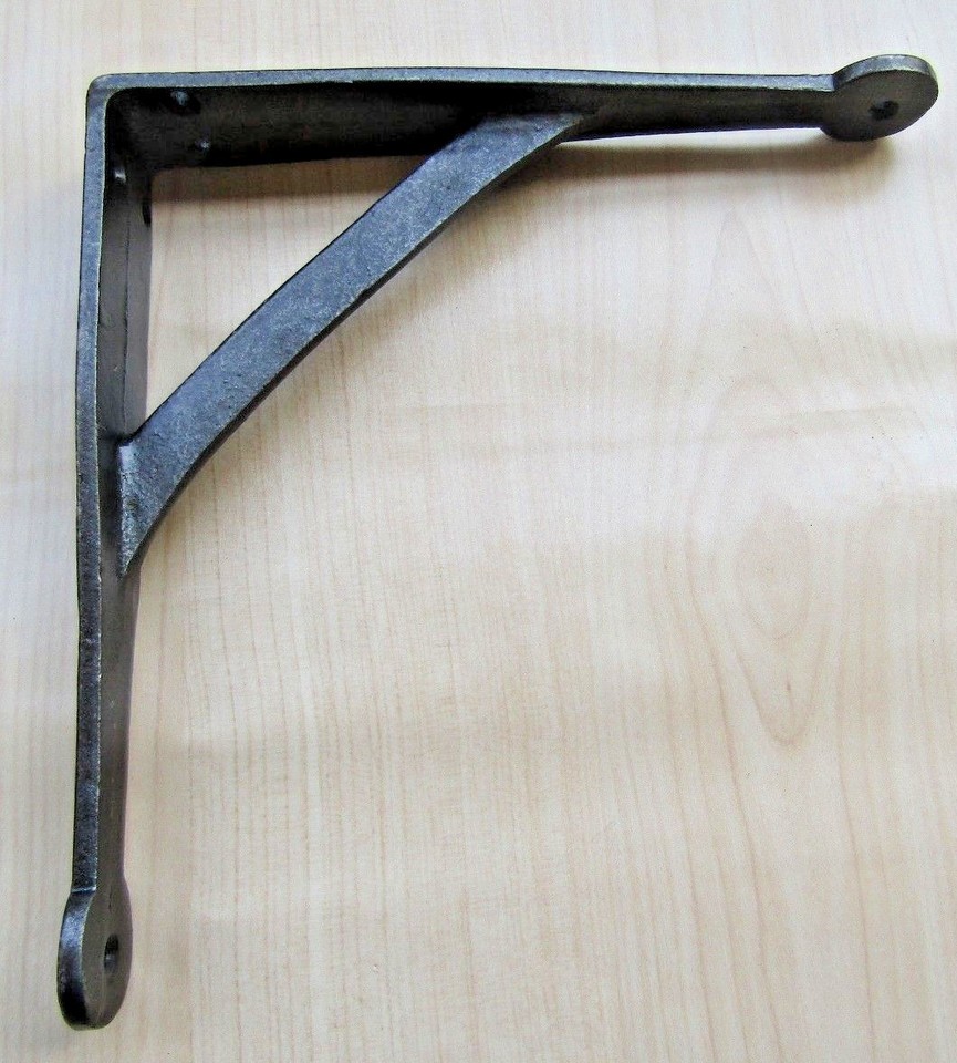 Rustic industrial Antique Cast Iron shelf wall Bracket Support book ...