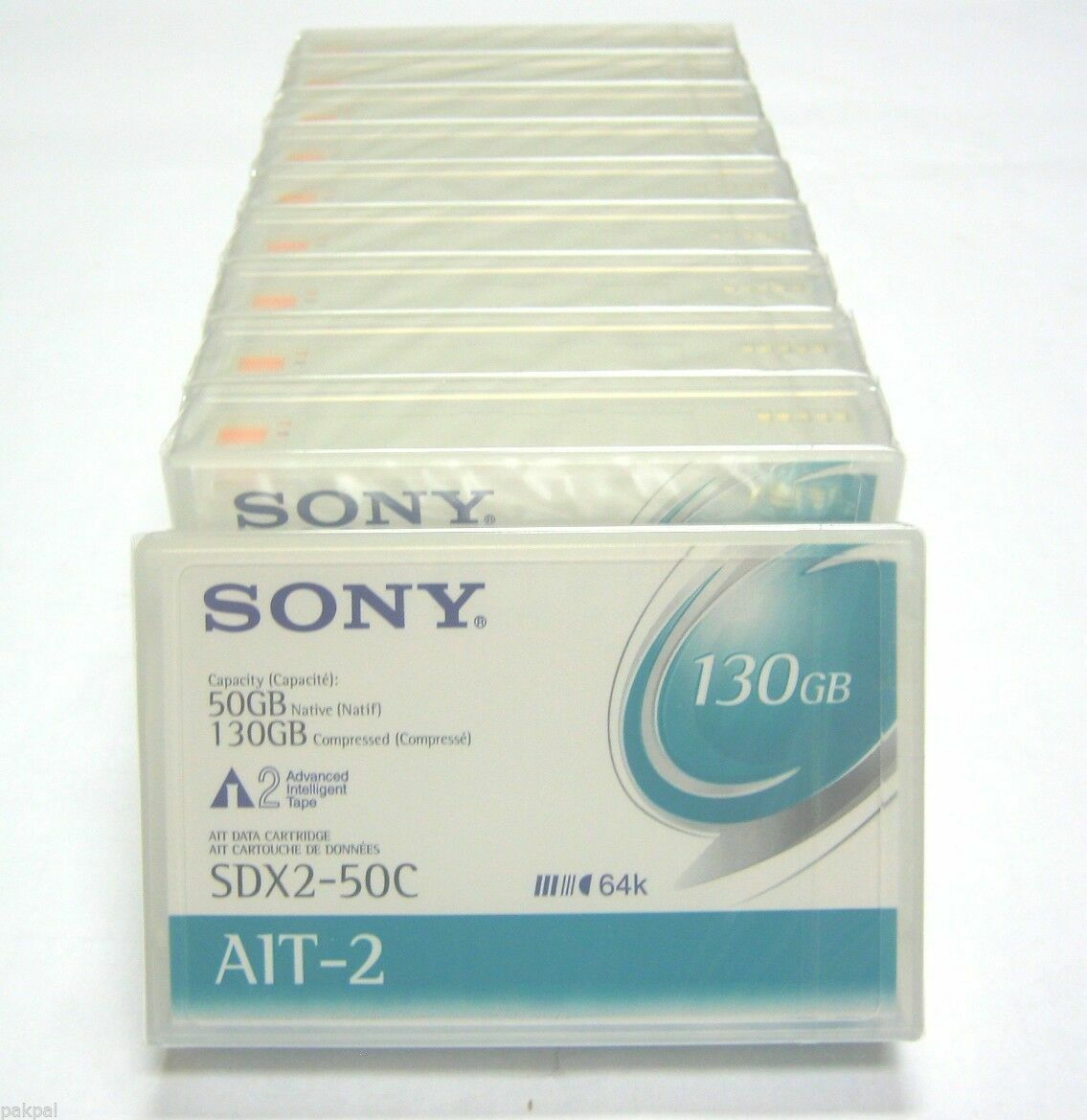 2 PCS NEW Sony SDX2-50C 50GB/130GB AIT-2 DATA CARTRIDGE, FREE SHIPPING ...