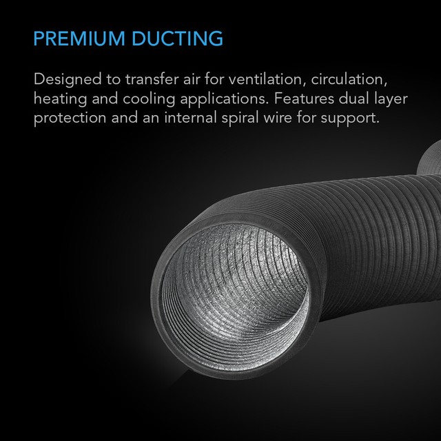 AC Infinity AI-DTA6 6 inch Aluminium Ducting 4 Layer Protection for ...