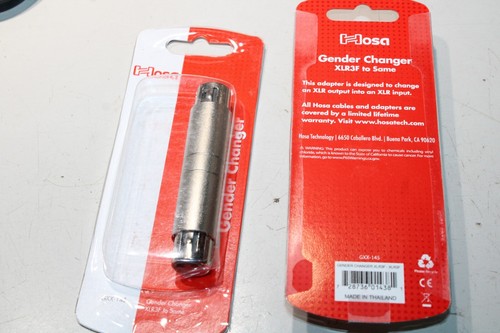 2 Pack - 3Pin XLR Female to Female Coupler Gender Changer Microphone ...