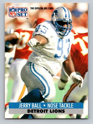 1991 Pro Set #146 Jerry Ball Detroit Lions | eBay
