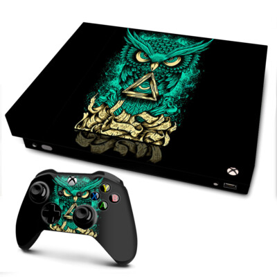 Xbox One X Console Skins Decal Wrap ONLY Awesome Owl Evil | eBay