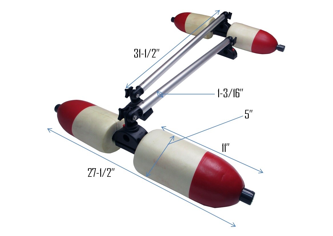 Pactrade Marine Boat Kayak Canoe PVC Outrigger Arms Stabilizer System ...