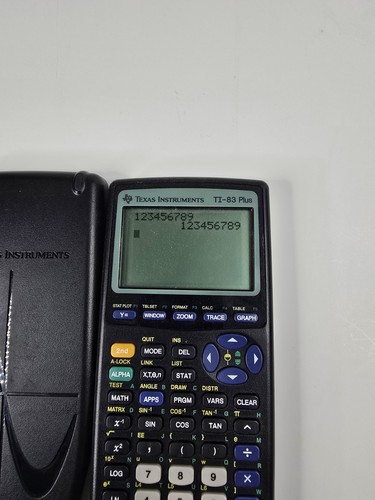 Texas Instrument TI 83 Graphing Calculator W Cover Tested Calculus | eBay