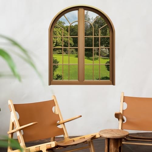 3D Fake Window Wall Stickers,American Country Window Arched Garden ...