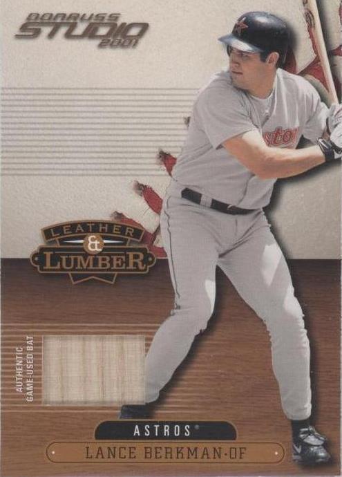 2001 Donruss Studio - Leather & Lumber Lance Berkman #LL-47 (MEM) for ...