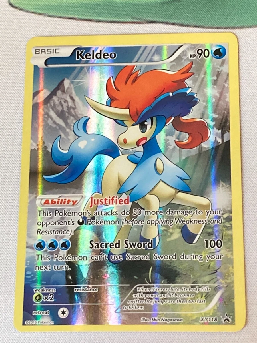 Legendary Pokemon Keldeo Card