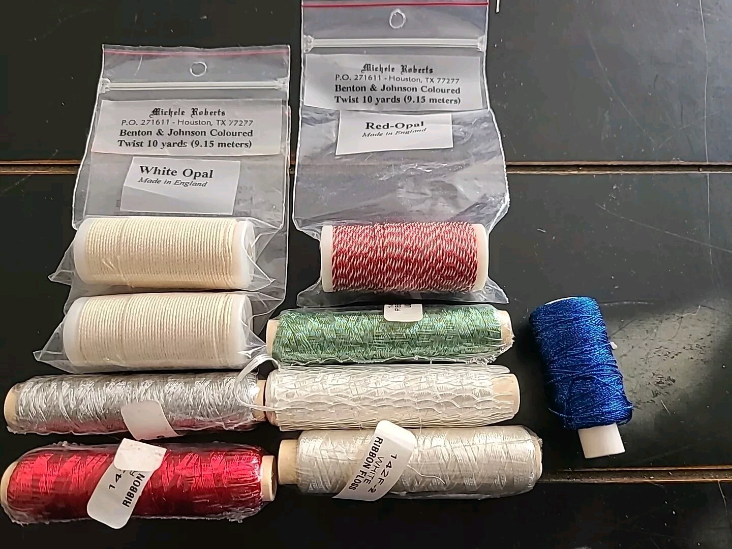 Lot Of Michele Roberts Benton & Johnson And Ribbon Floss Whites,red ...